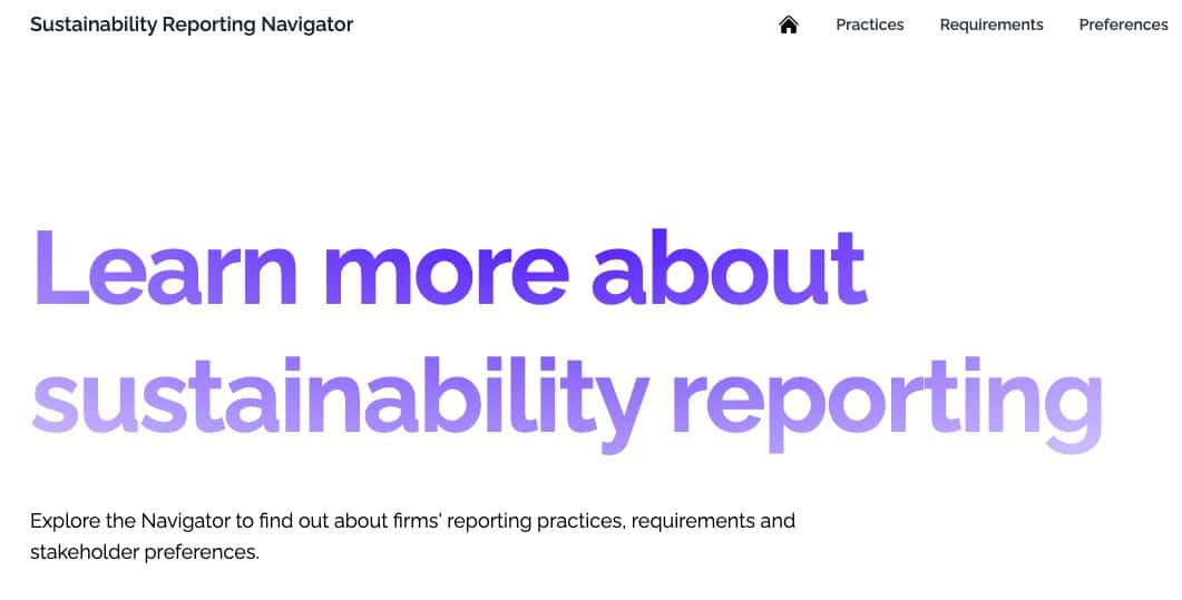 Sustainability Reporting Navigator: CSRD Reports Database